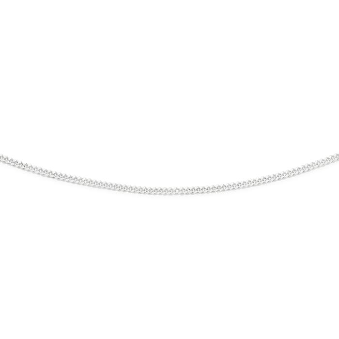 Silver 50cm Oval Dia-Cut Miami Cuban Chain - Prouds Catalogue - Salefinder