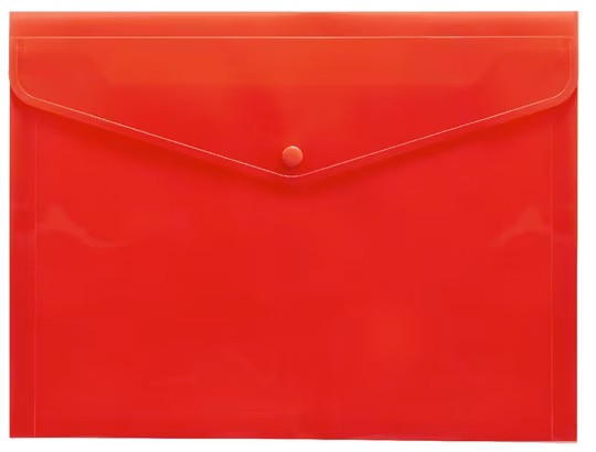 J.Burrows Document Wallet A4 Button Closure Red - Officeworks Catalogue ...
