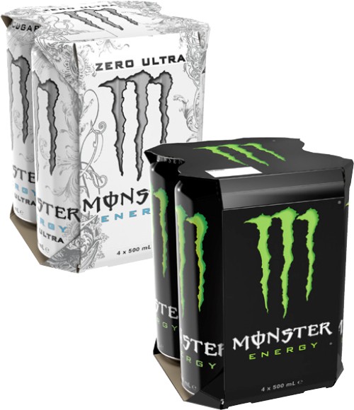 Monster Energy Drink 4x500mL - Coles Catalogue - Salefinder