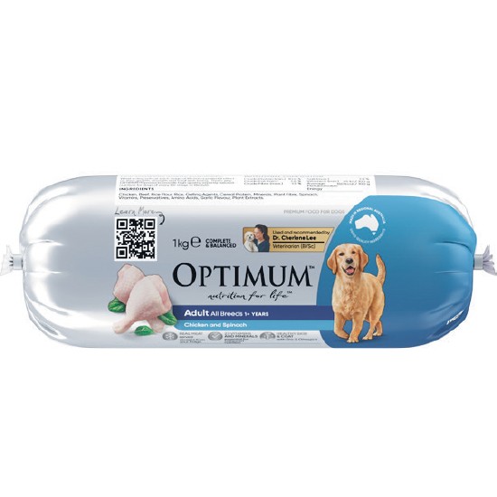Optimum Chilled Dog Food Roll 1 kg – From the Pet Food Chiller ...