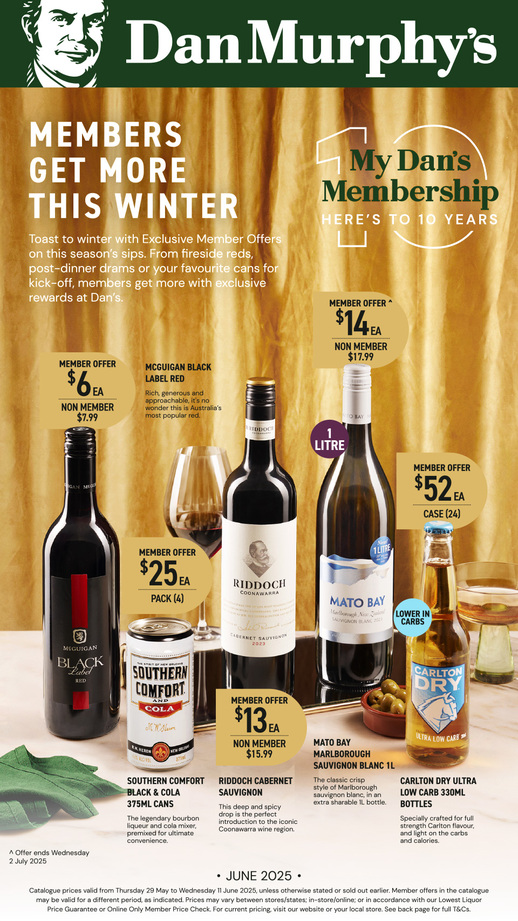 Dan Murphy’s Catalogue & Member Offers | Alcohol Specials | Dan Murphy’s