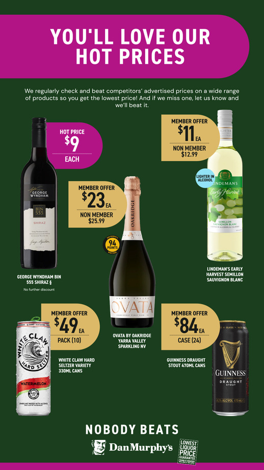 Dan Murphy’s Catalogue & Member Offers | Alcohol Specials | Dan Murphy’s