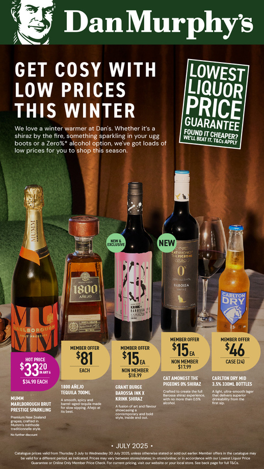 Dan Murphy’s Catalogue & Member Offers | Alcohol Specials | Dan Murphy’s