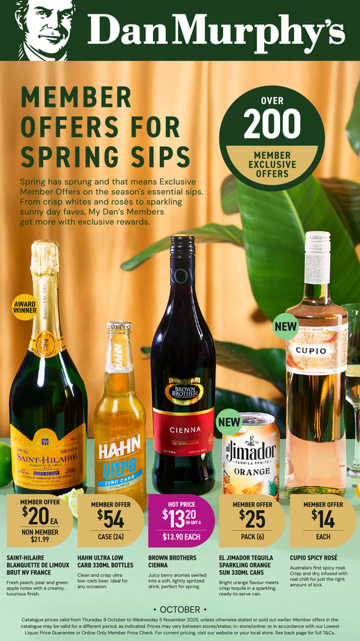 Dan Murphy’s Catalogue & Member Offers | Alcohol Specials | Dan Murphy’s